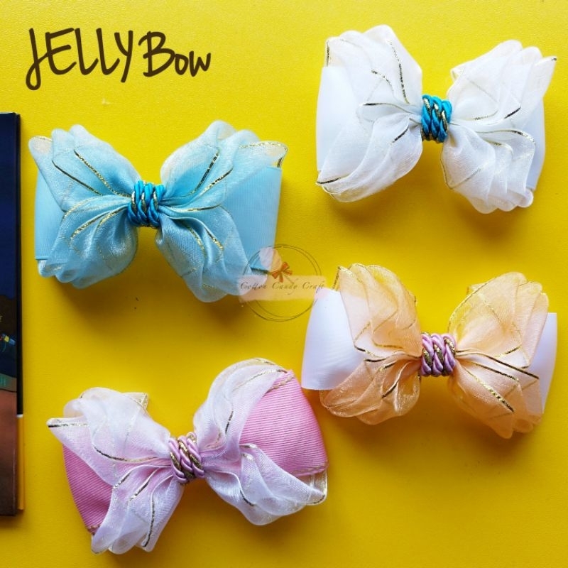 Jual CCC - Jelly Bow/ Pita Anak/Handmade Pita/ Jepit | Shopee Indonesia
