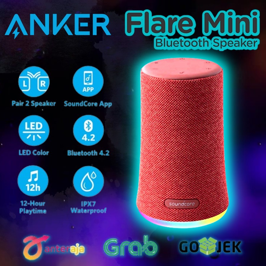 Jual ANKER Soundcore Flare Mini IPX7 Bluetooth Speaker | Shopee Indonesia