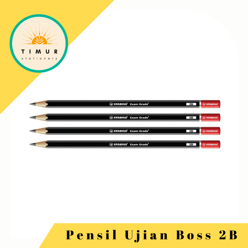 Jual Pensil Ujian/Exam 2B Stabilo BOSS / pc | Shopee Indonesia