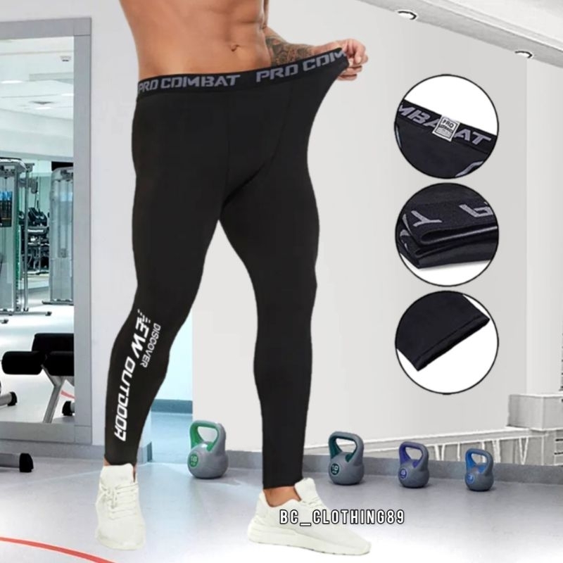 Jual Celana Legging Kompresi Sport Pria Legging Olahraga Pria | Shopee ...