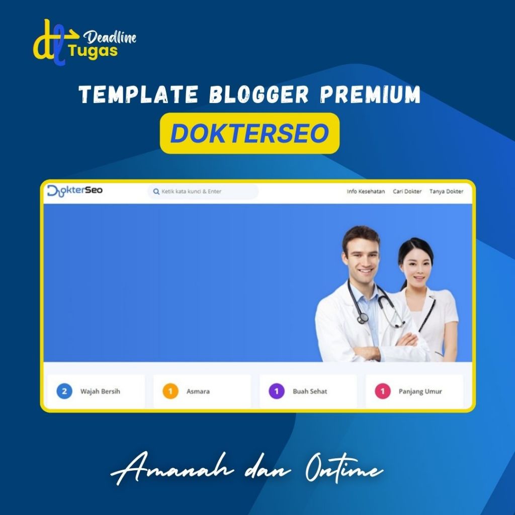 Jual Template Blogger Premium DokterSeo Mirip Alodokter | Shopee Indonesia