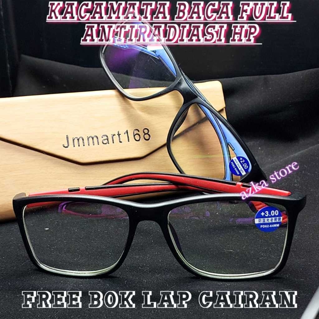 Jual Azka store Full kacamata baca antiradiasi hp dan koputer frame ...