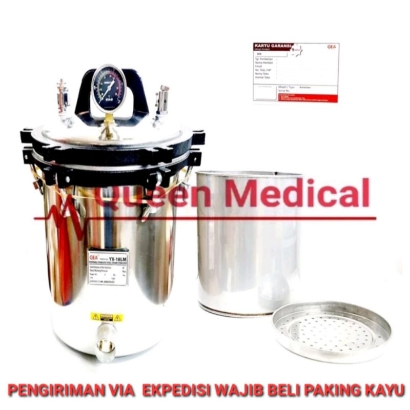 Jual Autoclave GEA 18 Liter YX18LM Non Timer (18 Liter Tanpa Timer ...