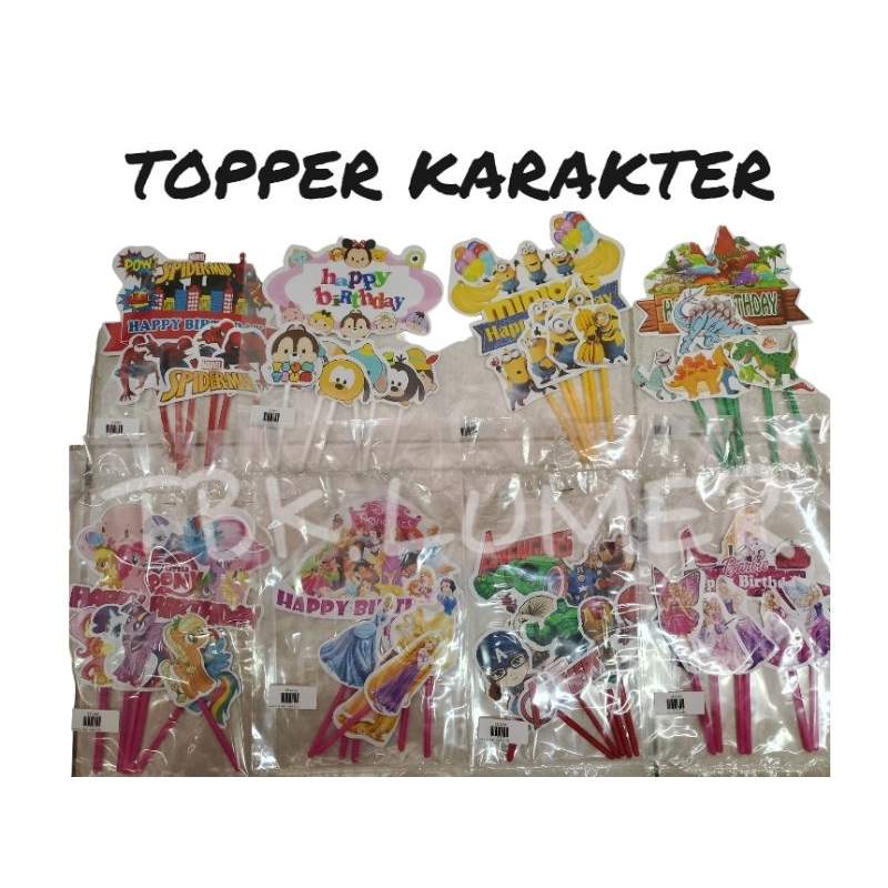 Jual TOPPER KARAKTER ULANG TAHUN ANAK | Shopee Indonesia