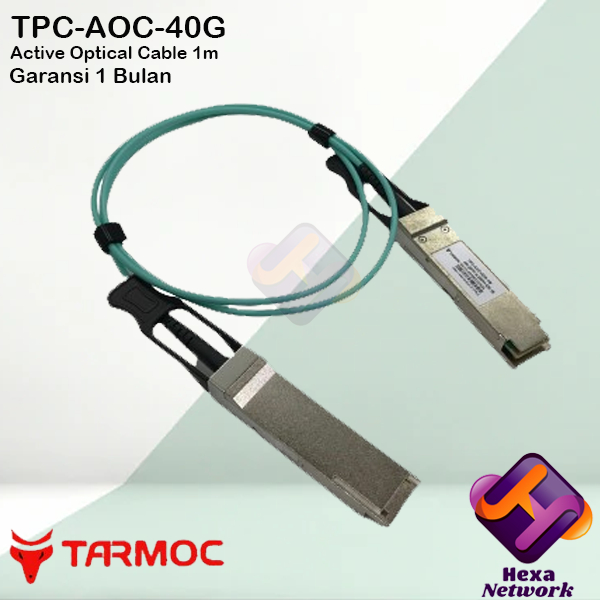 Jual Tarmoc TPC-AOC-40G-1M | Active Optical Cable QSFP+ 1 Meter ...