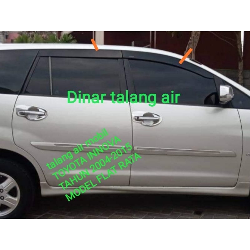 Jual talang air mobil Toyota INNOVA thn 2004-2015 model flat datar rata ...
