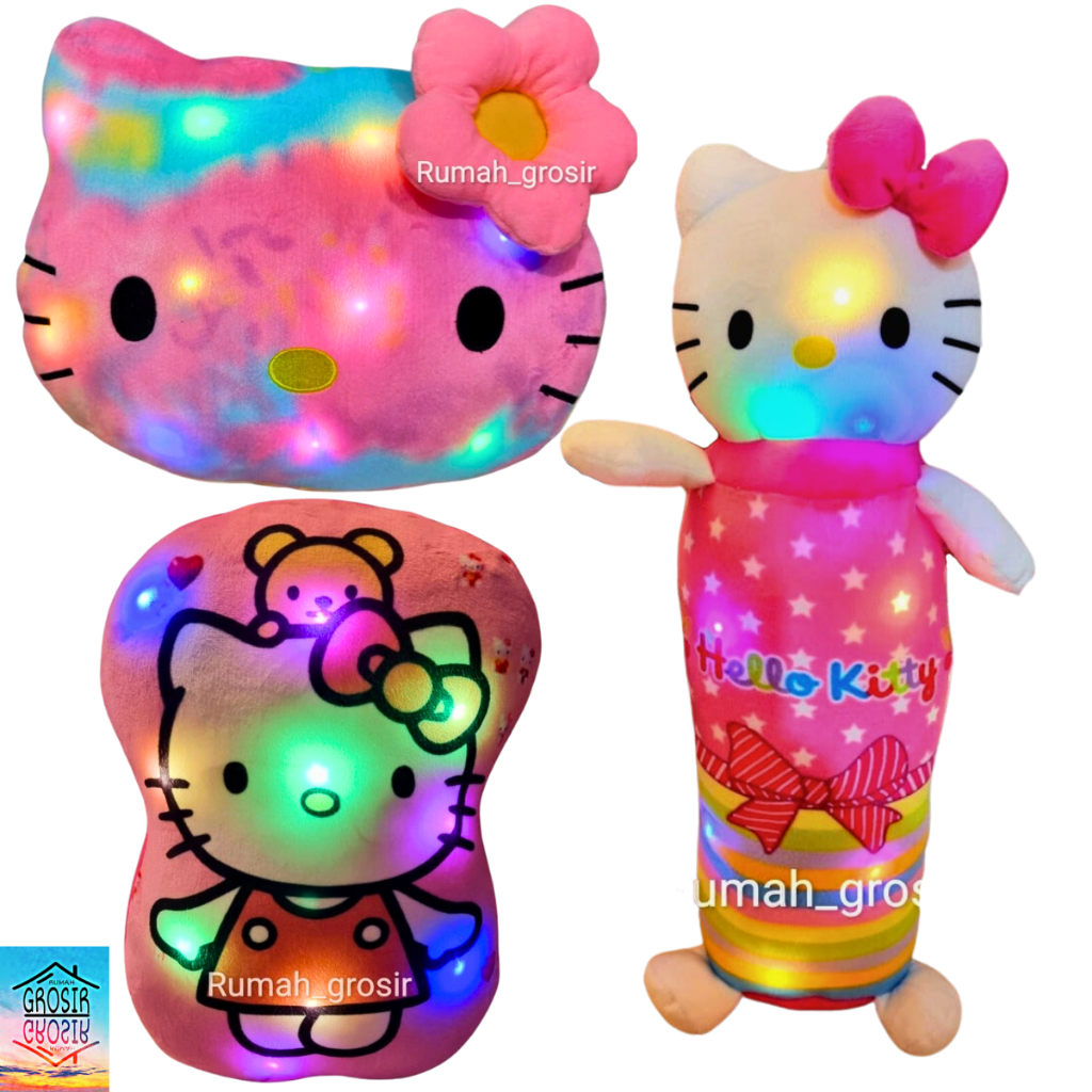 Jual Guling Boneka Hello Kitty Lampu LED Atau Bantal Hello Kitty Lampu ...