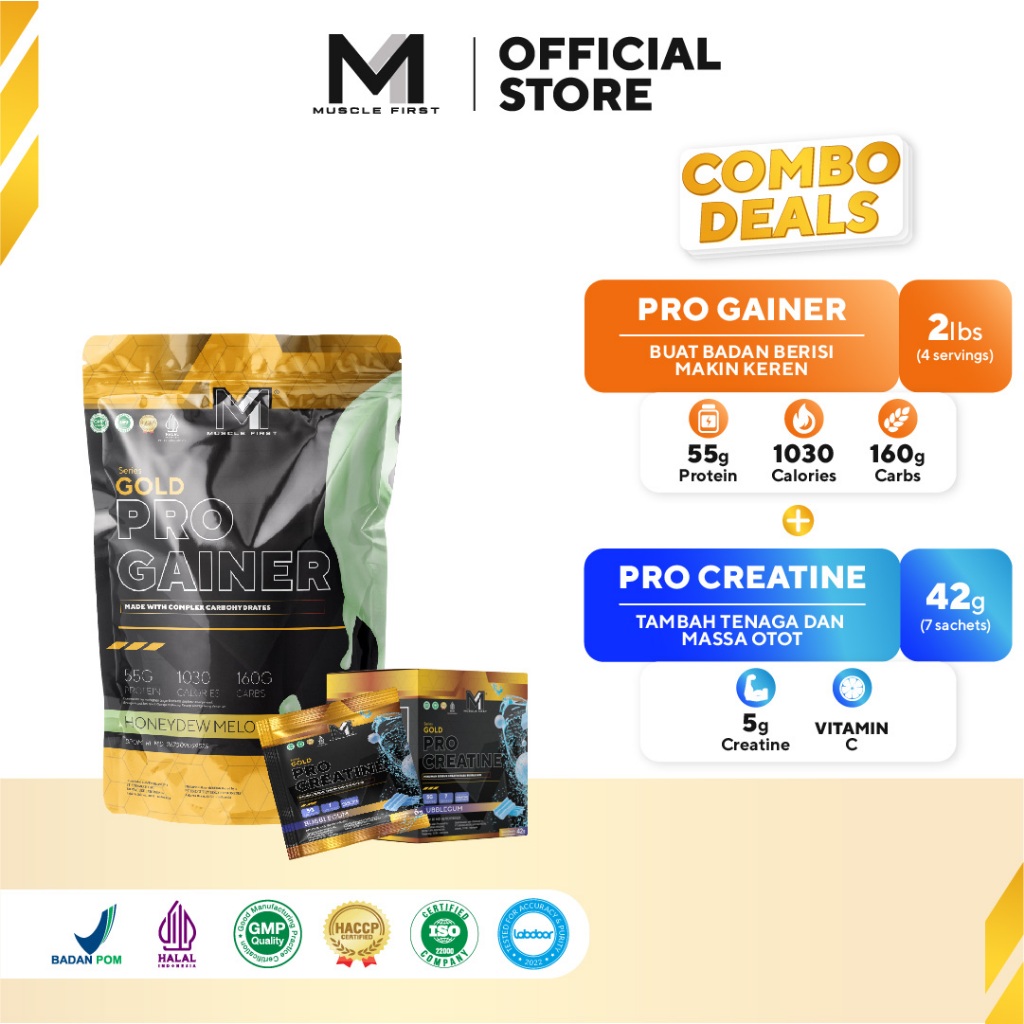 Jual [BUNDLE] MUSCLE FIRST Gainer 2lbs + Creatine Box - Suplemen ...