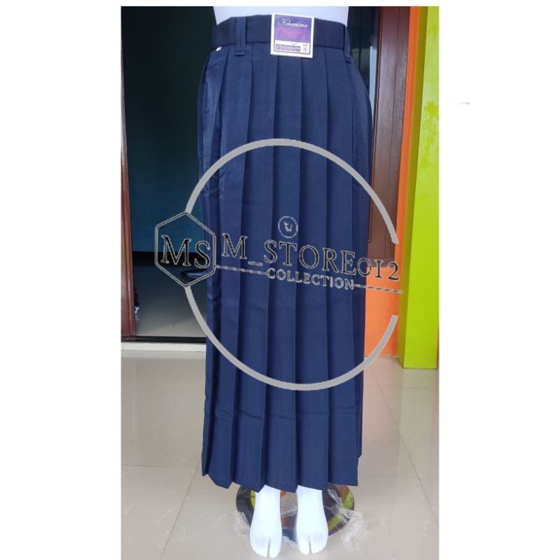 Jual ROK SEKOLAH SMP SMA MODEL REMPEL PLISKET PANJANG | Shopee Indonesia