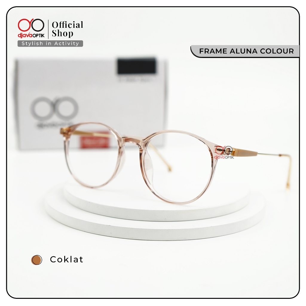 Jual DJAVA OPTIK - Frame Aluna - Kacamata Photocromic Korea Plastik Elastis | Shopee Indonesia