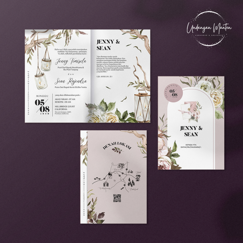 Jual Undangan Pernikahan NRA019 - Undangan Premium - Undangan Murah ...