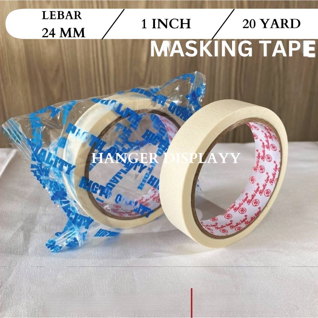 Jual Lakban Kertas / Masking Tape (TBL) (24 mm / 1 inchi X 20 yard ...