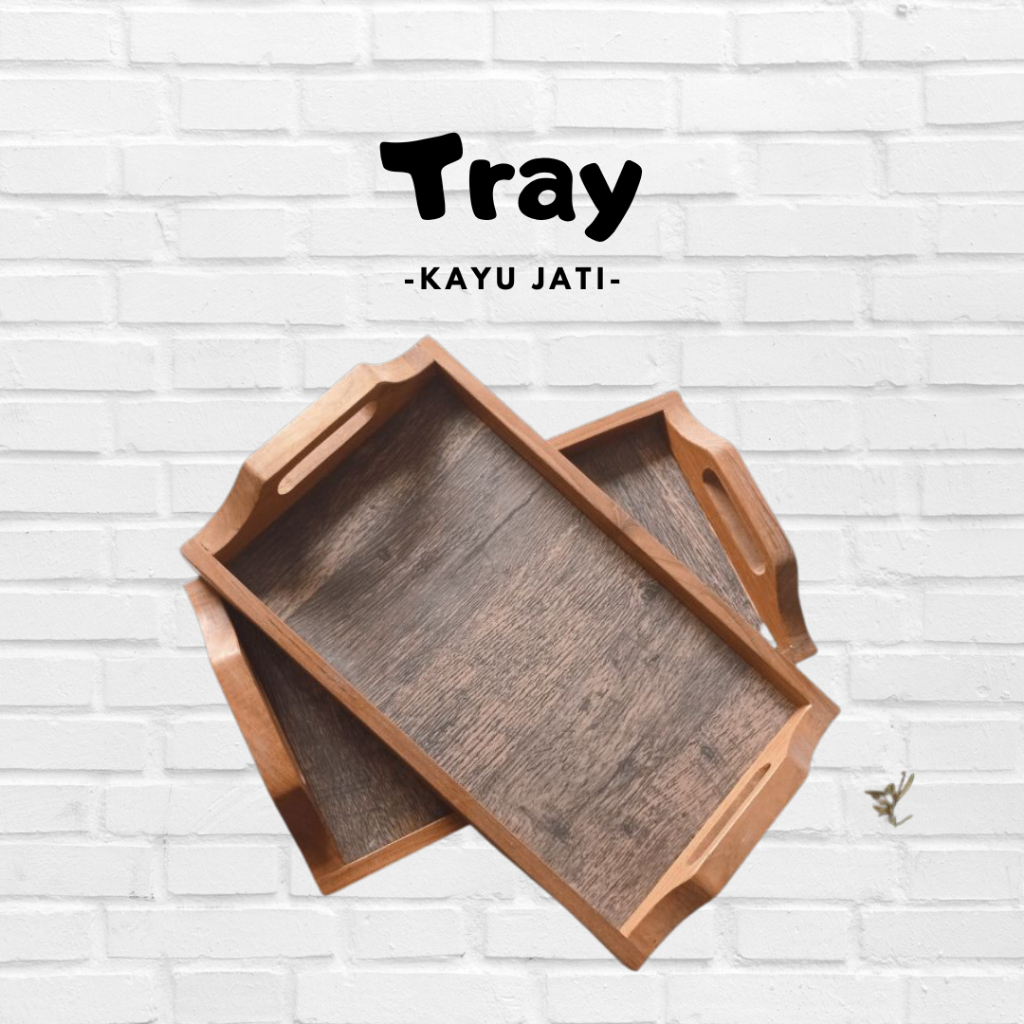 Jual NAMPAN BAKI TRAY - KAYU JATI | Shopee Indonesia