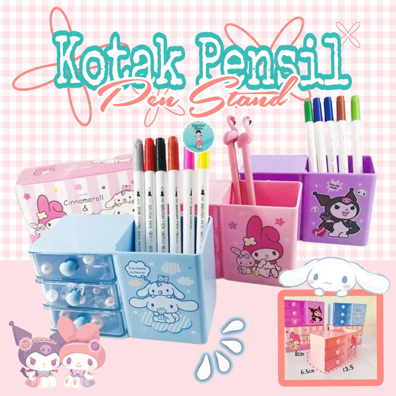 Jual Desk Organizer Kotak Pensil Sanrio/Kotak Perhiasan Sanrio/Kotak ...