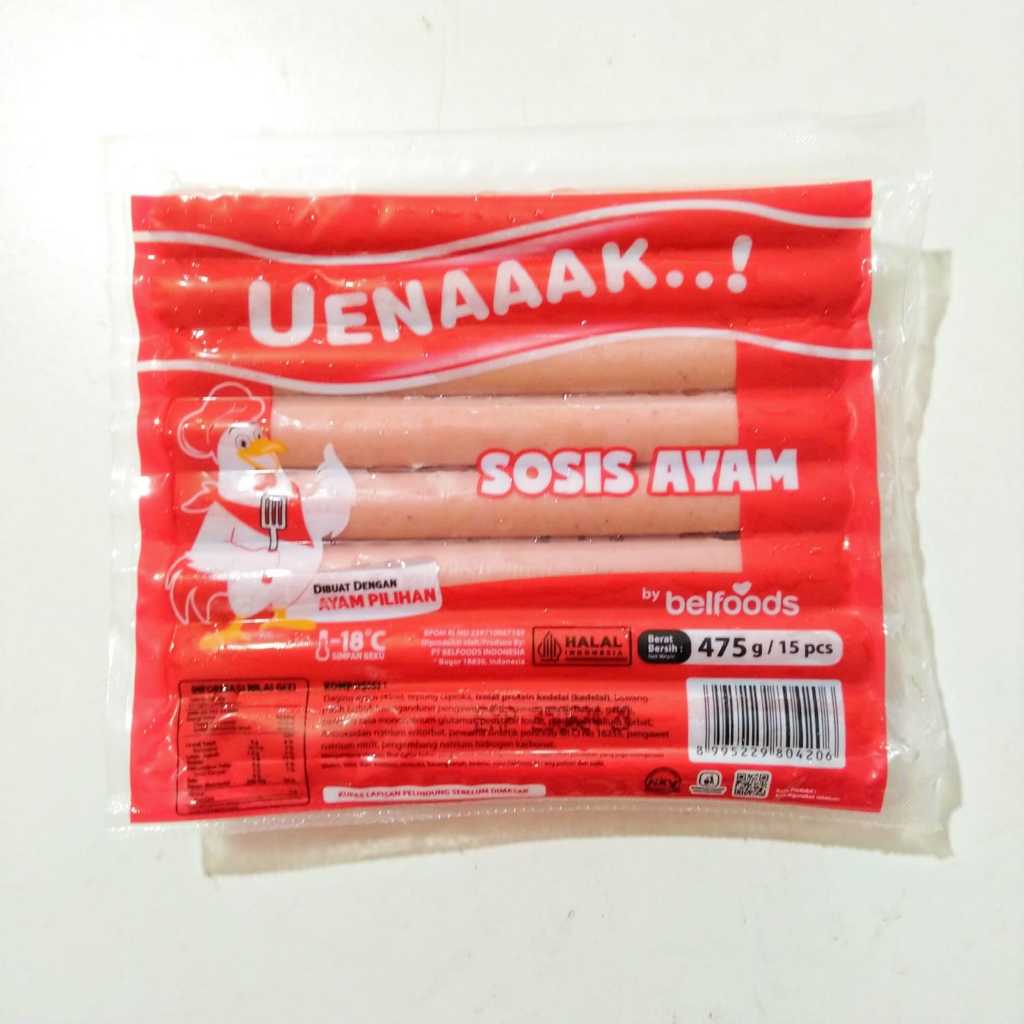 Jual BELFOODS uenak sosis ayam 475gr | Shopee Indonesia
