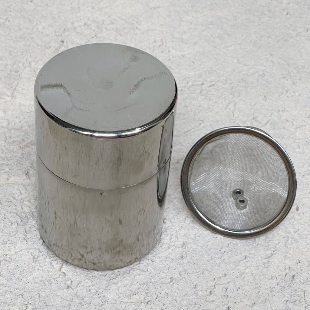 Jual Kontainer + Saringan Bubuk Matcha - Stainless Steel Container ...