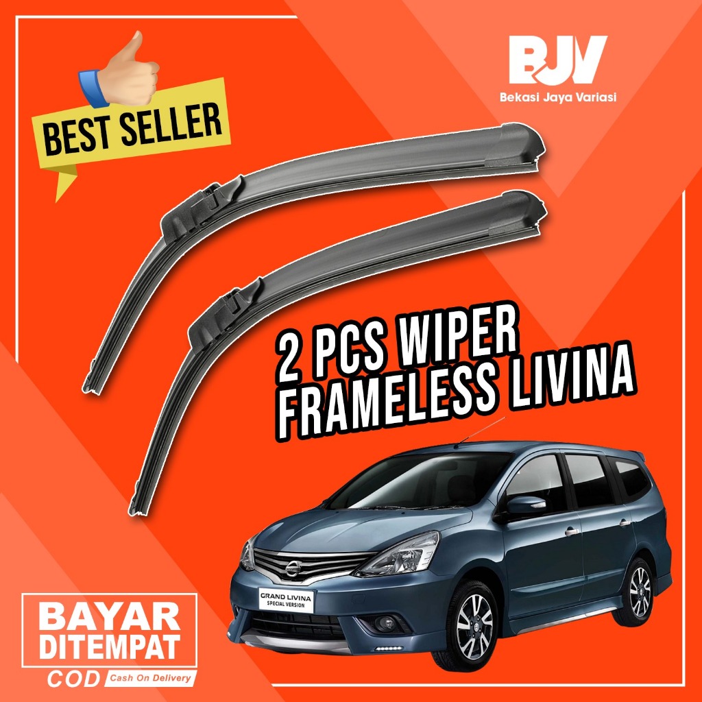 Jual Bisa Cod Promo Wiper Mobil Frameless 2 Pcs Nissan Livina