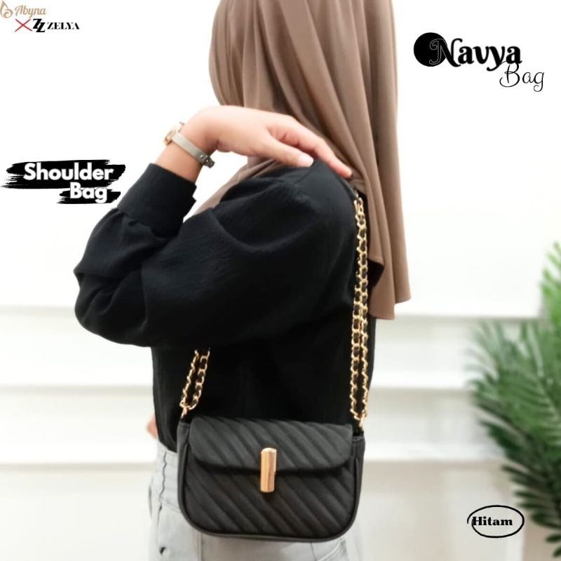 Jual NAVYA BAG BY ABYNA X ZELYA TAS MULTIFUNGSI SLEMPANG SHOULDER BAG SERBAGUNA | Shopee Indonesia