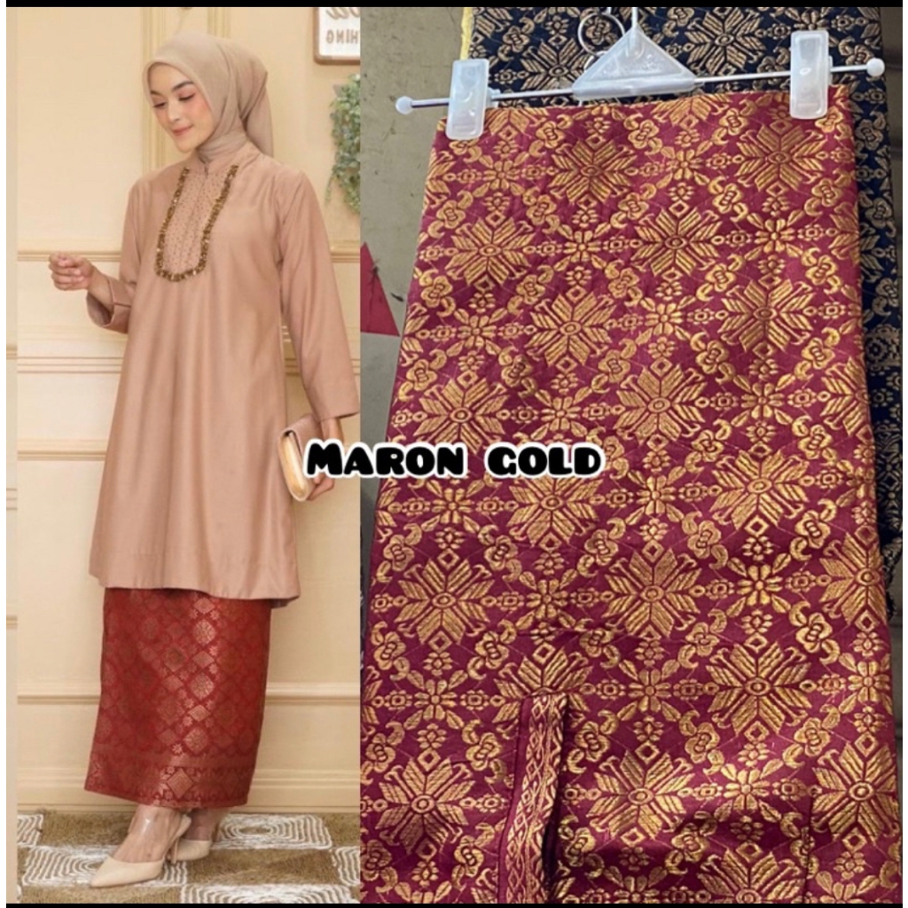 Jual Rok Songket SPAN Siap Pakai || Rok Songket Tenun Palembang || ROK ...