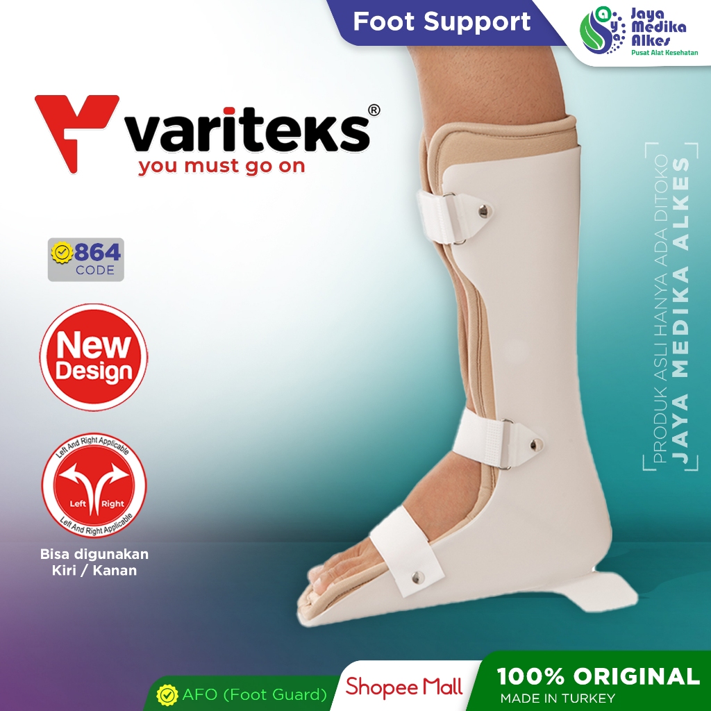 Jual VARITEKS 864 Ankle Foot Orthosis (Penyangga Patah Tulang Kaki ...