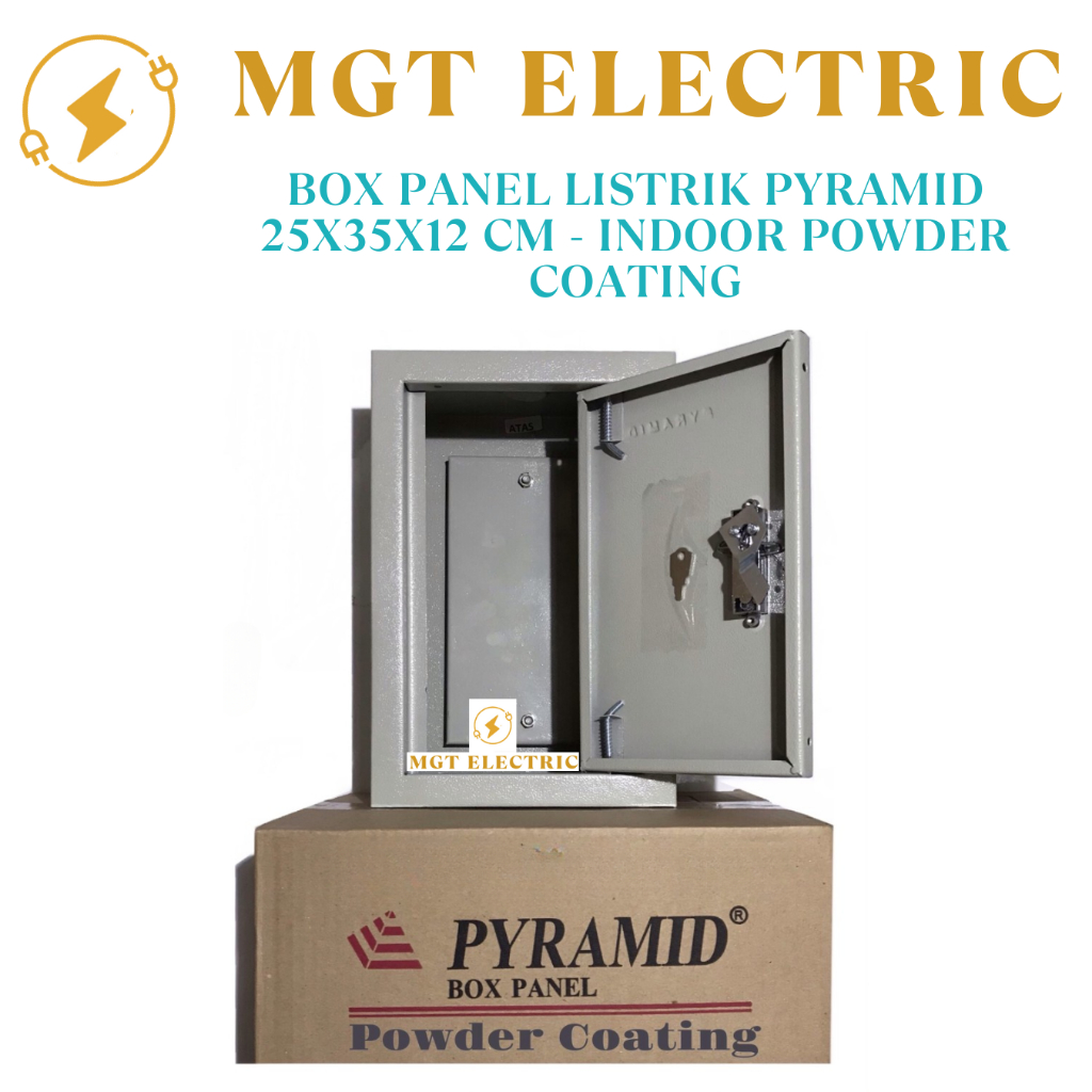 Jual BOX PANEL LISTRIK PYRAMID 25x35x12 CM - INDOOR POWDER COATING ...