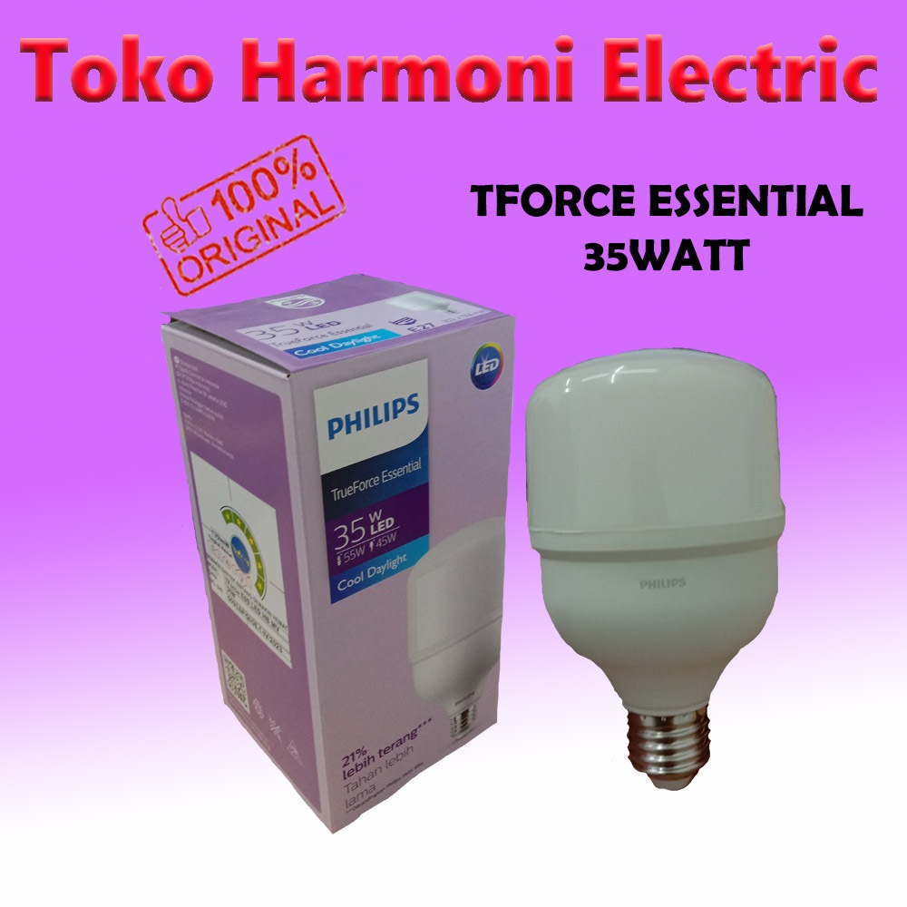 Jual PHILIPS TFORCE ESSENTIAL 35 WATT E27 | Shopee Indonesia