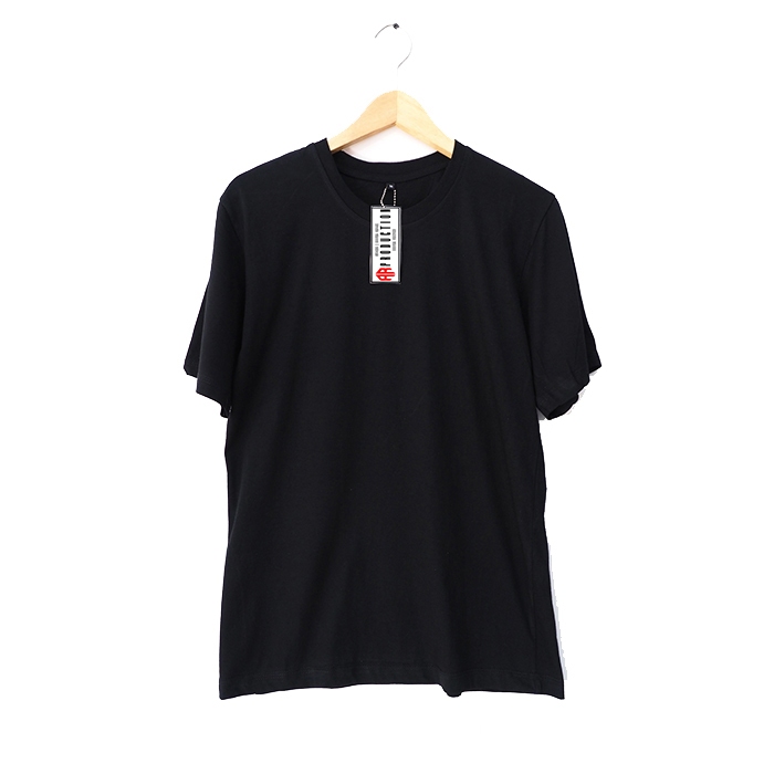 Jual KAOS HITAM POLOS - LENGAN PENDEK | COTTON COMBED 24S PREMIUM ...