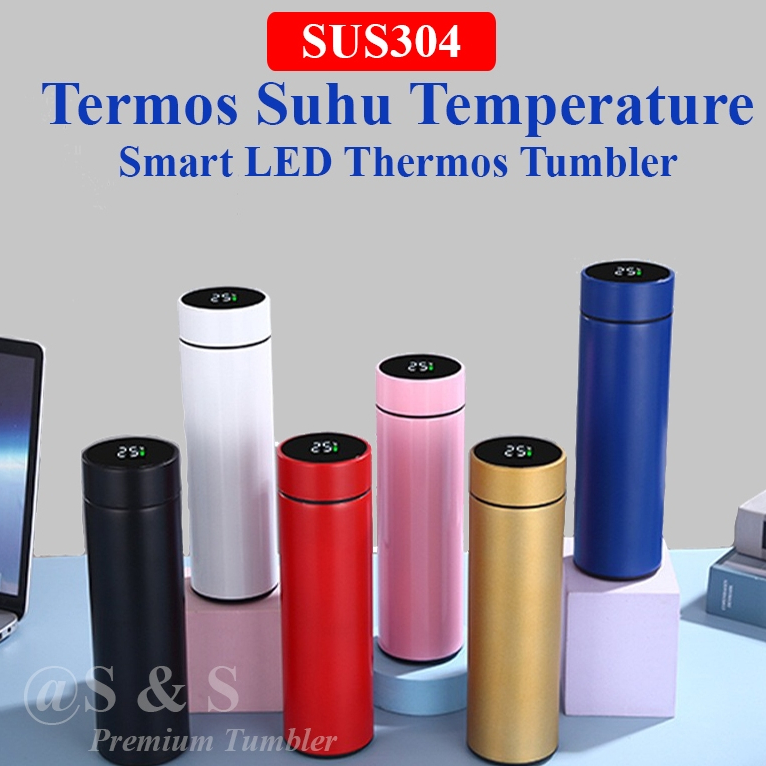 Jual (TM-001)Termos Suhu Temperature Premium / Smart LED Thermos ...