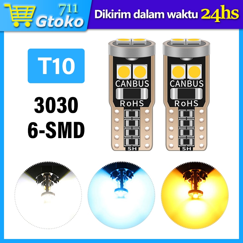 Jual Lampu LED T10 Senja Plafon Kabin Plat Nomor Sein Mobil Motor 3030 ...