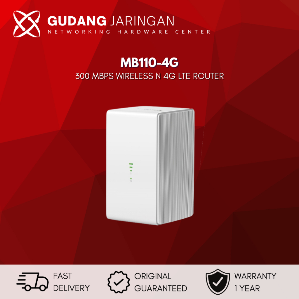 Jual MERCUSYS MB110-4G 300 MBPS WIRELESS N 4G LTE ROUTER | Shopee Indonesia