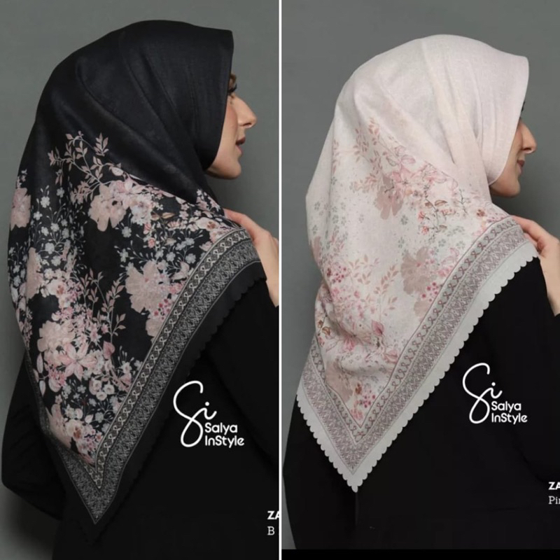 Jual Hijab Voal Motif Segiempat Premium Terbaru ARUNA SERIES | Shopee Indonesia