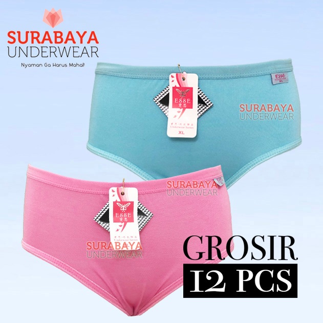 Jual 12 Pcs Celana Dalam Polos Merk Esse Nyaman Dipakai Shopee Indonesia