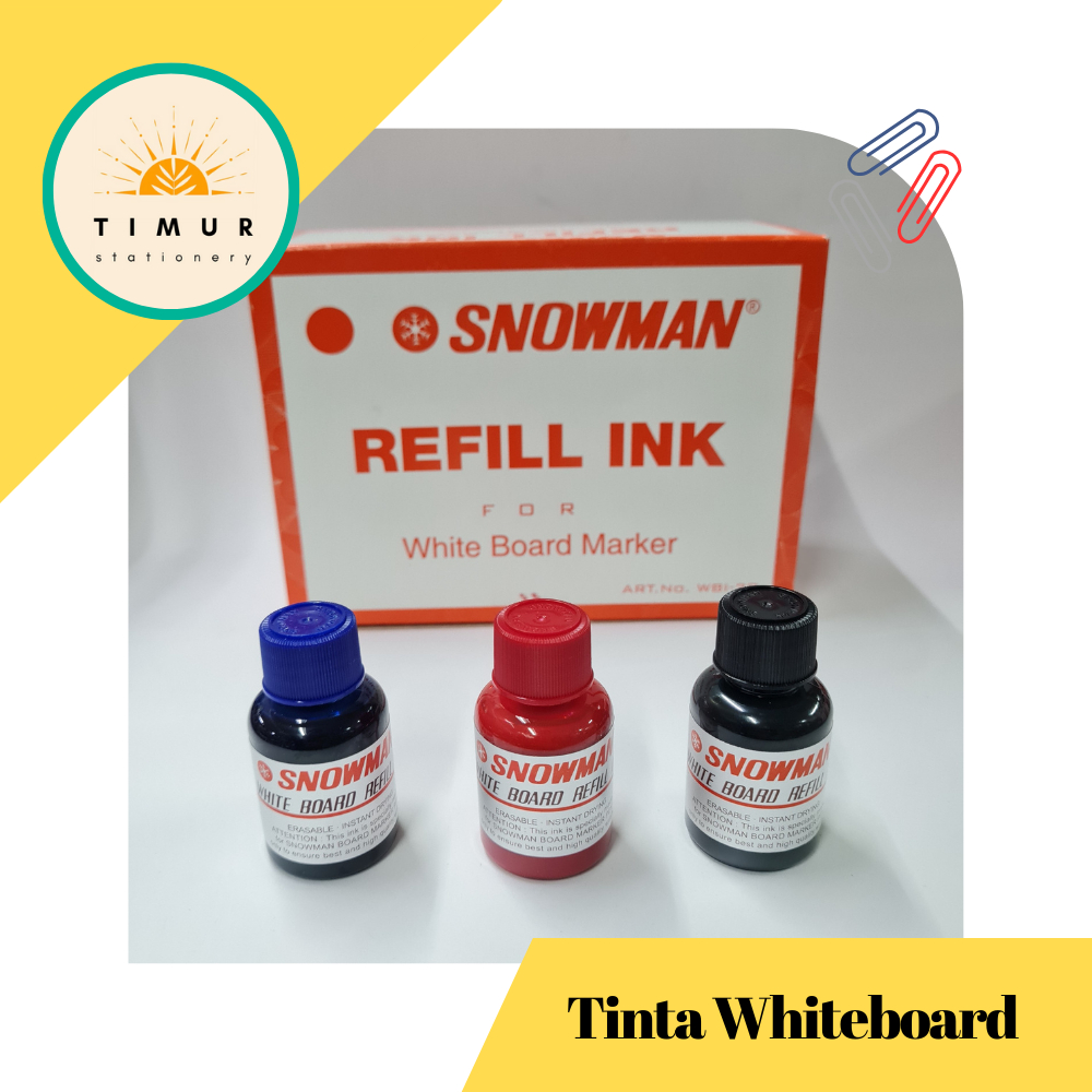 Jual Tinta Spidol / Refill Spidol Snowman Whiteboard per Pc | Shopee ...