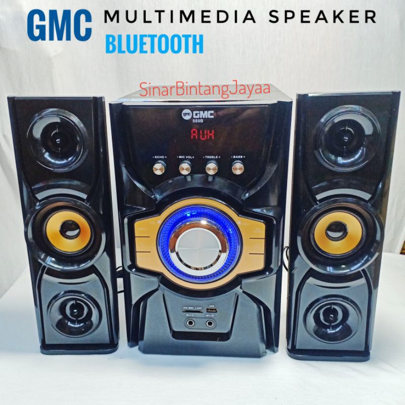 Jual GMC Speaker Bluetooth Multimedia 889B Mega Bass / Speaker ...