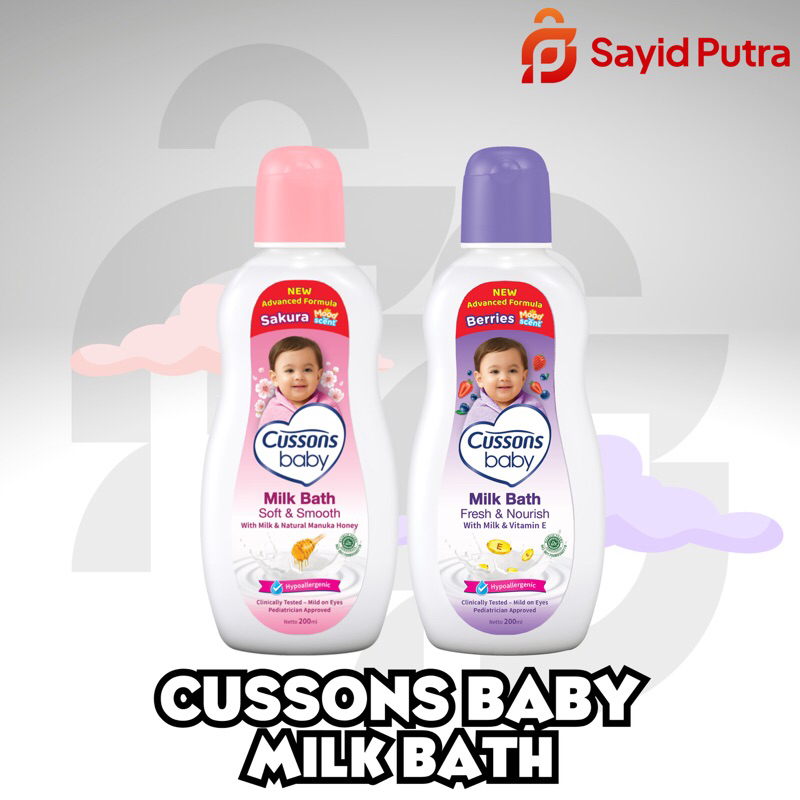 Jual CUSSON BABY MILK BATH 200 ML (100 + 100 ML) | Shopee Indonesia