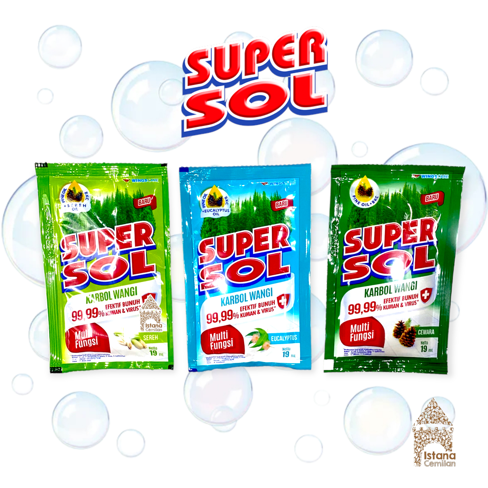 Jual Super Sol / Supersol Karbol Wangi 19 ML Sachet | Shopee Indonesia