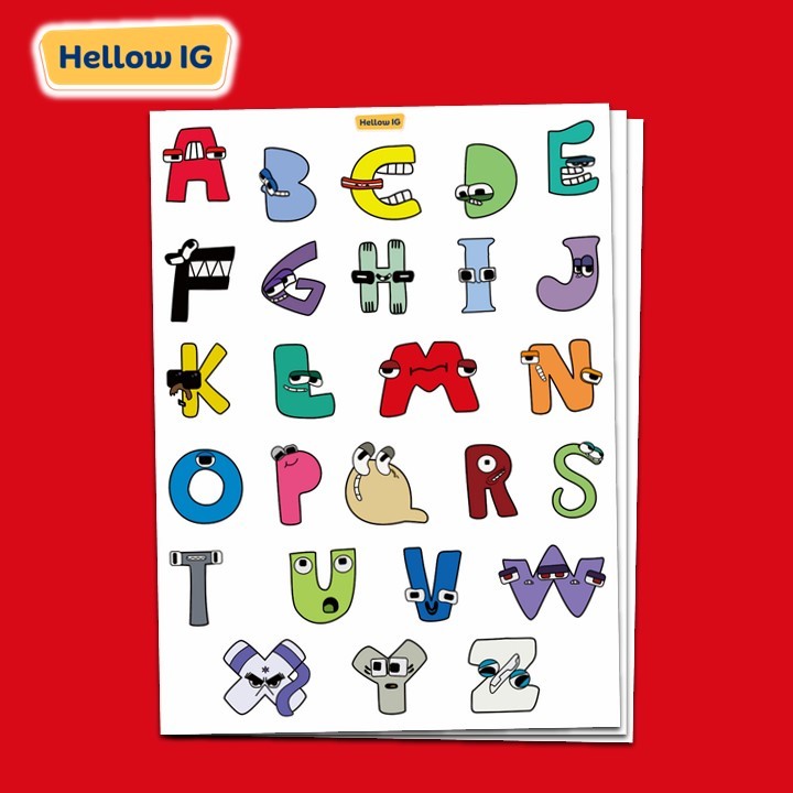 Jual STICKER PACK | ALPHABET LORE | STIKER LORE STIKER ABC ANGKA ...