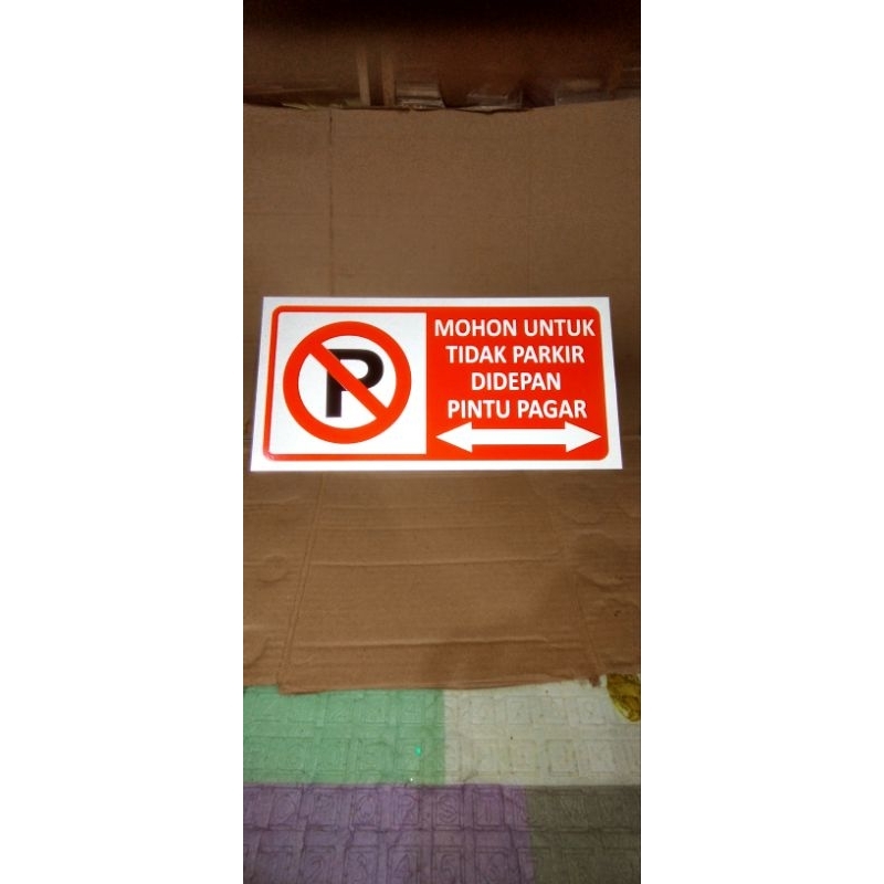 Jual PLAT RAMBU SIGN DILARANG PARKIR DI DEPAN PINTU PAGAR | Shopee ...