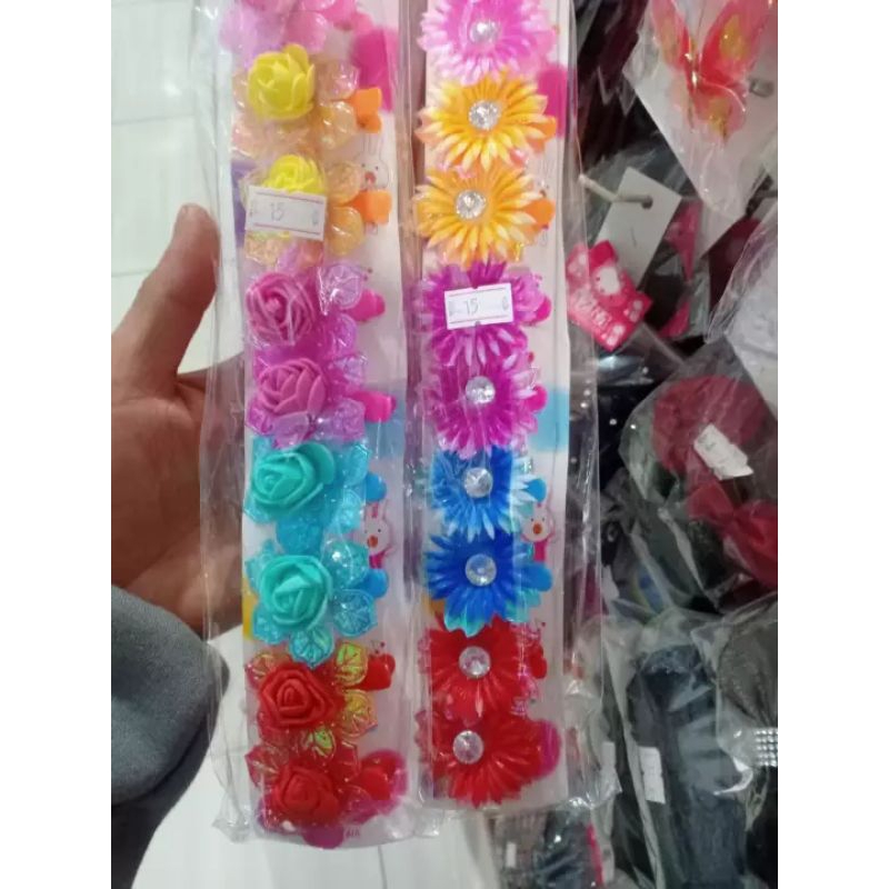 Jual Jepit Rambut Model Bunga Isi 10 | Shopee Indonesia