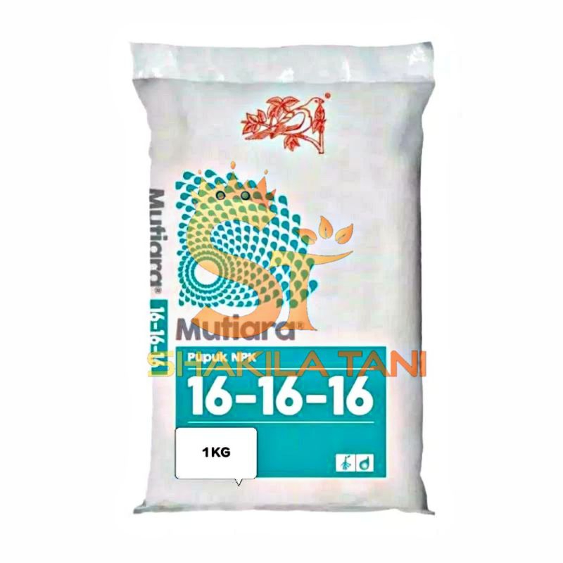 Jual PUPUK NPK MUTIARA MEROKE 16-16-16 KEMASAN 1 KG | Shopee Indonesia