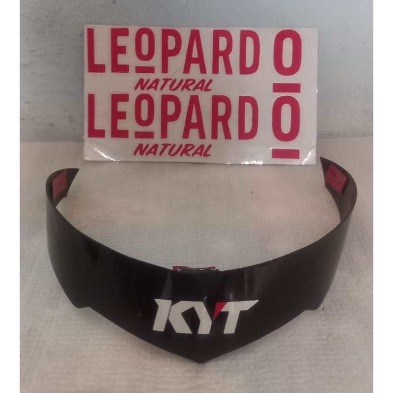 Jual spoiler helm kyt kyoto & dyr kyoto, hitam glosy, + bonus stiker ...