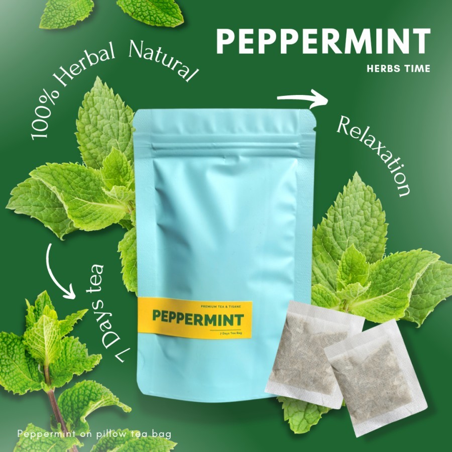 Jual Teh Peppermint Tea Bag Tisane Teh Celup Peppermint Mint Tea Premium - Tea bag - 7days ...