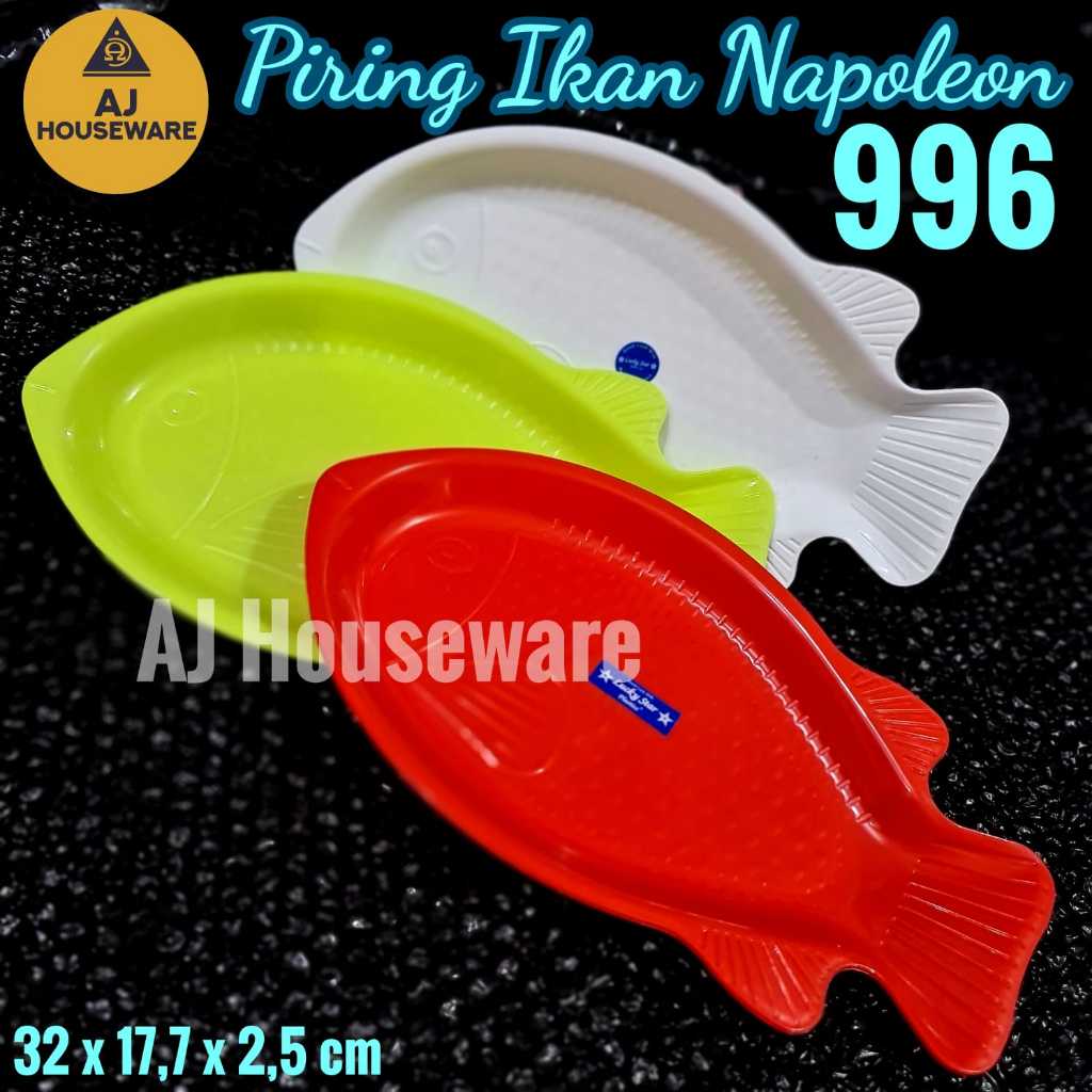 Jual 996 PIRING IKAN PLASTIK NAPOLEON 12 inci / PIRING SAJI / PIRING ...