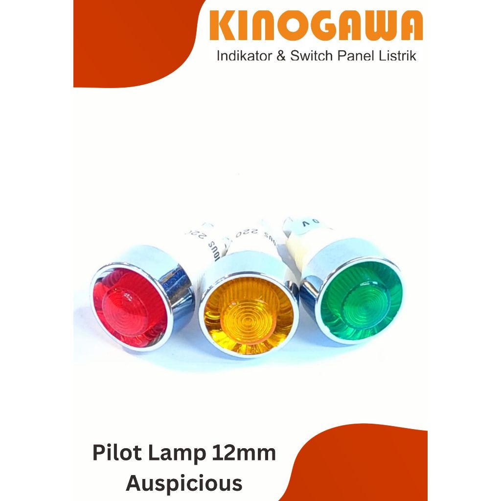 Jual Pilot Lamp 12mm Auspicious 220v - 24v | Shopee Indonesia