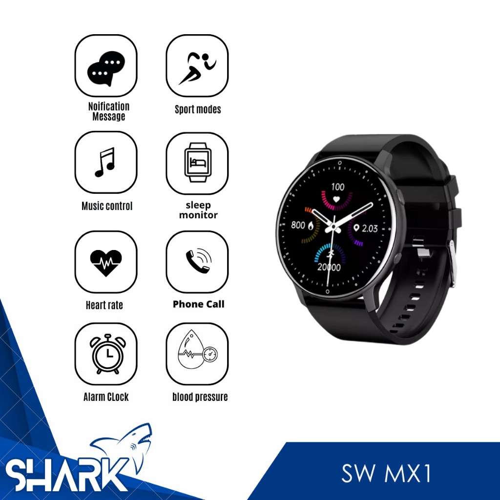 Jual Smartwatch MX1 IP68 Jam Tangan Smartwatch Anti Air Bluetooth ...