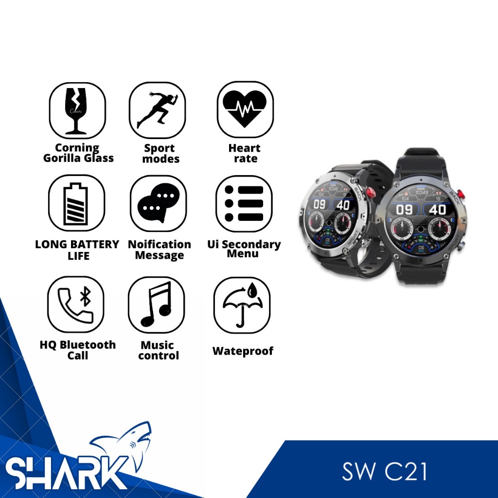 Jual Smart Watch C21 1.32 inch 360*360/Pria Sport Fitness Tracker /Jam ...