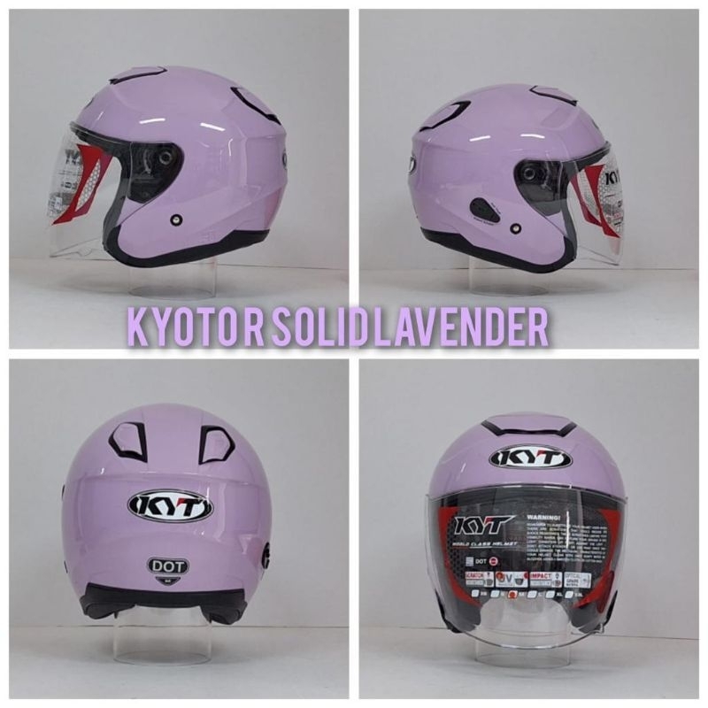 Jual KYT KYOTO SOLID SNI ORIGINAL HELM HALF FACE | Shopee Indonesia