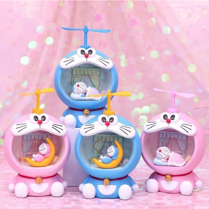 Jual Doraemon Night Light Girl Bedroom 3D Doll Atmosphere Lamp Lampu ...
