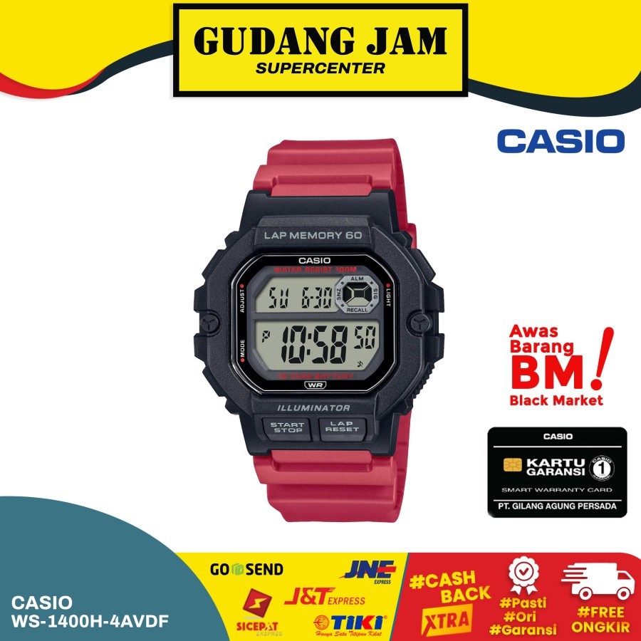Jual Jam Tangan Casio General WS-1400H-4AVDF WS-1400H WS-1400 WS1400H ...