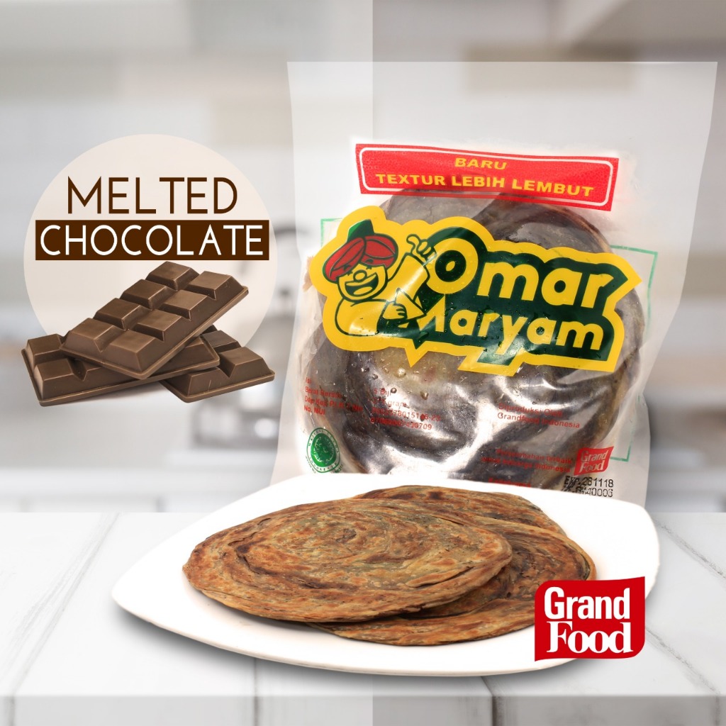 Jual [PAKET RESELLER/3 PACK] Ommar Maryam, Roti Canai Rasa Coklat ...